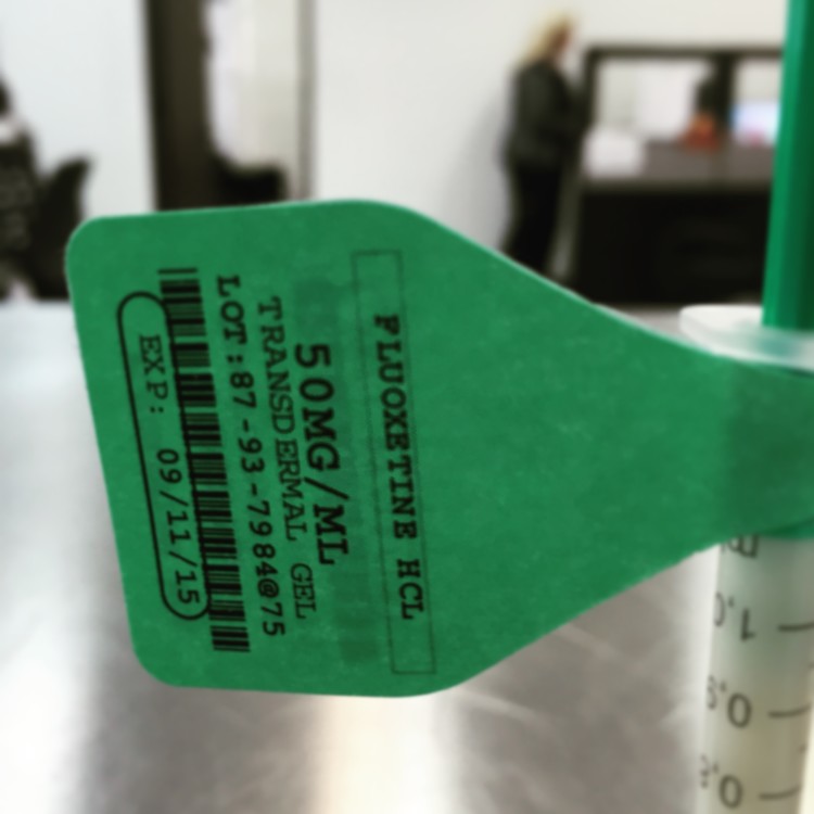 Fluoxetine transdermal gel compounded for dogs and cats. Selective ...