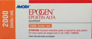 Epoetin Alfa Recombinant 2000 Units/mL injection for dogs and cats.